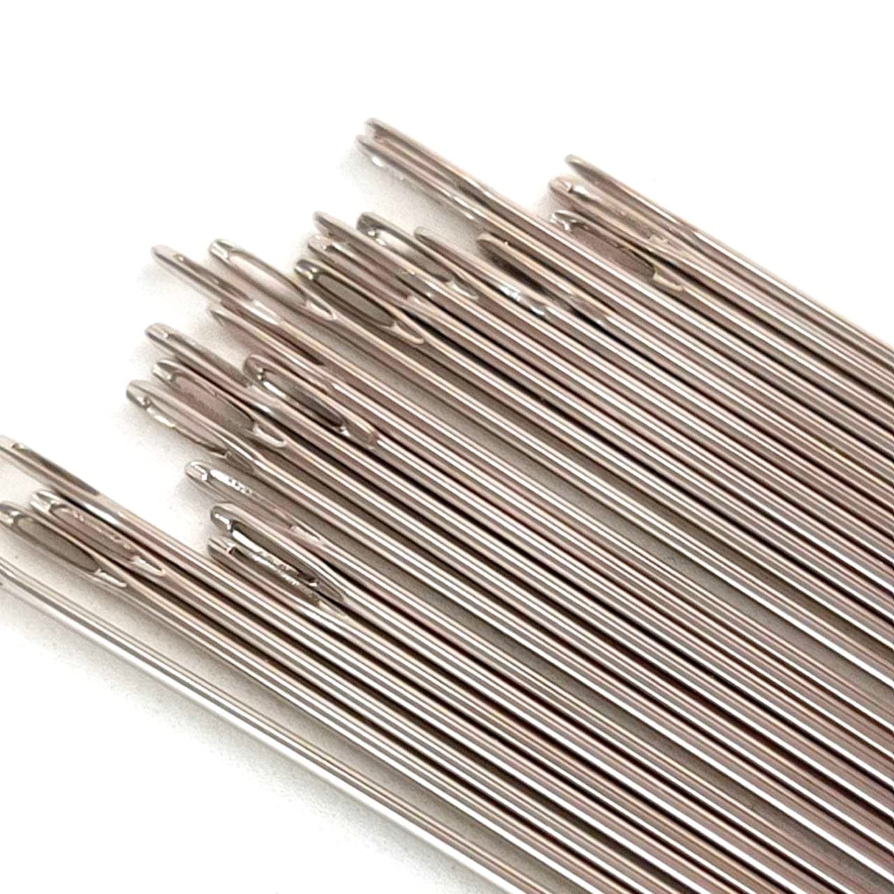 poppip 30 pcs. of #8 Hand Sewing Large Eye Sewing Double Long Needles Japanese Quality Sharp Hand Stitching Repair Cloths Crafting Embroidery Craft Hobbies DIY