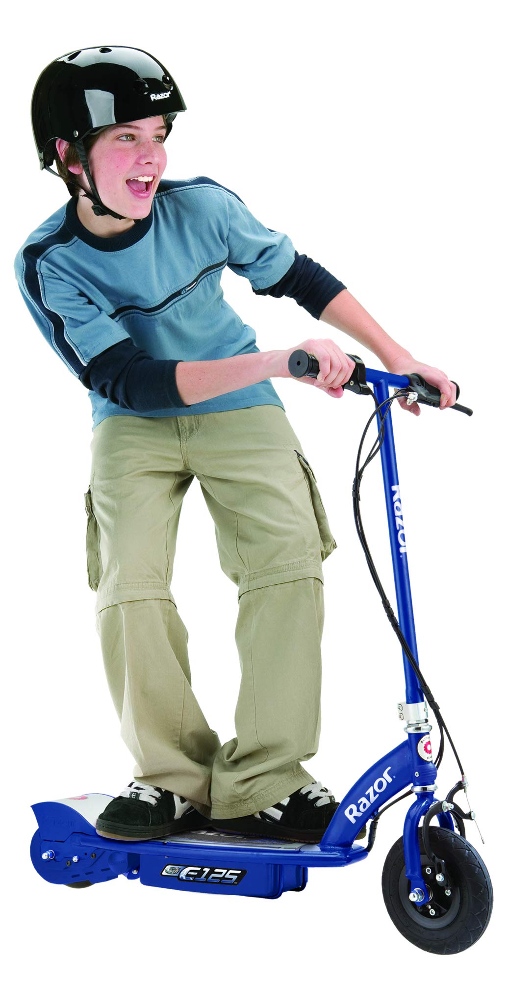 Razor E100 & E125 Kids 24 Volt Motorized Electric Battery Powered Toy Scooters, Blue & Purple