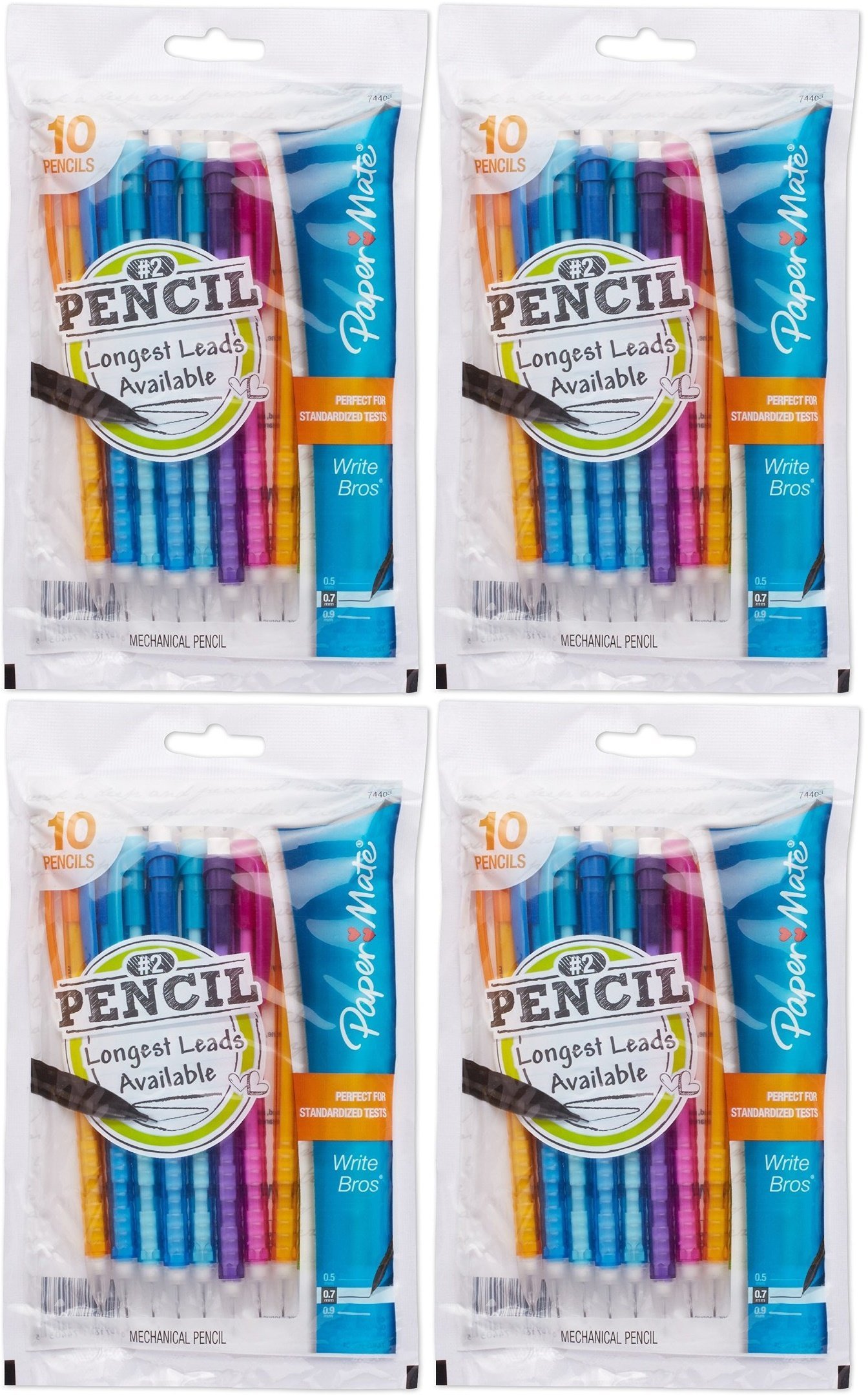 Paper Mate Write Bros. 0.7mm Mechanical Pencils, 40 Pencils (74403)