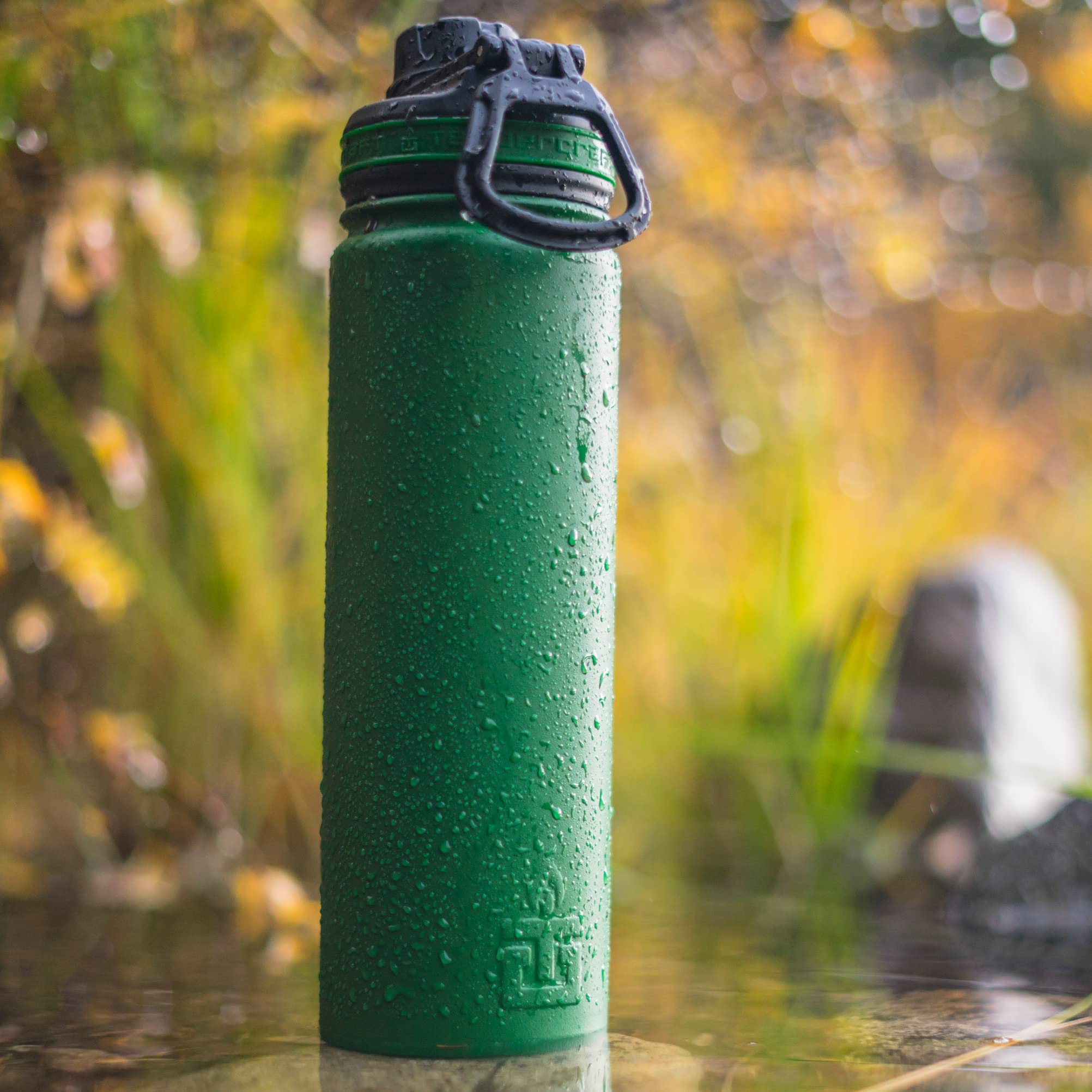 Tempercraft 22 oz Vacuum Insulated Sport Bottle | Custom Laser Engraved Options | Stainless Steel, Double-Walled, Wide Mouth (Plum - Custom)