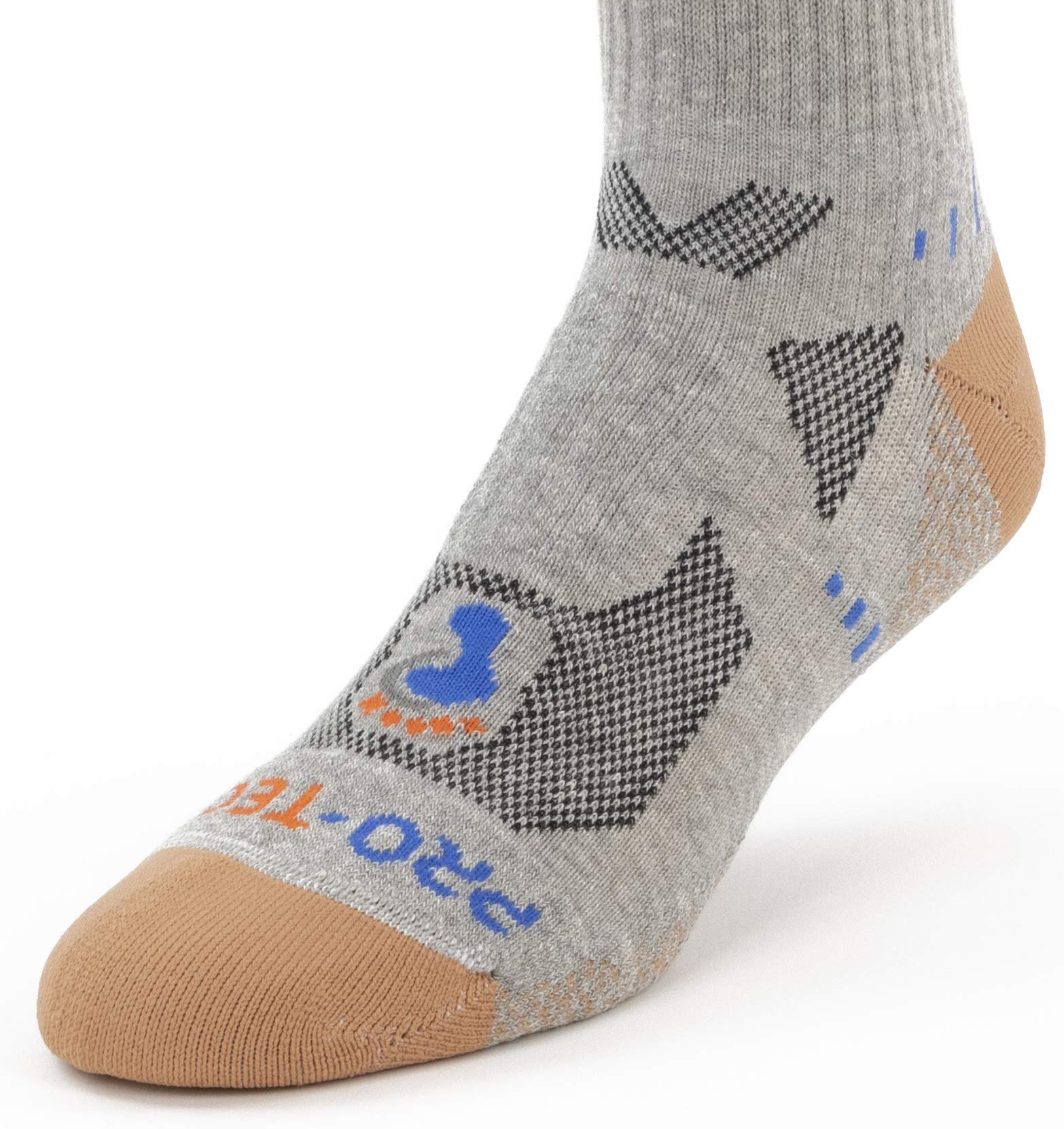 Pro-Tect Copper Athletic Extreme Fitness Socks Made in the USA (2-Pair)