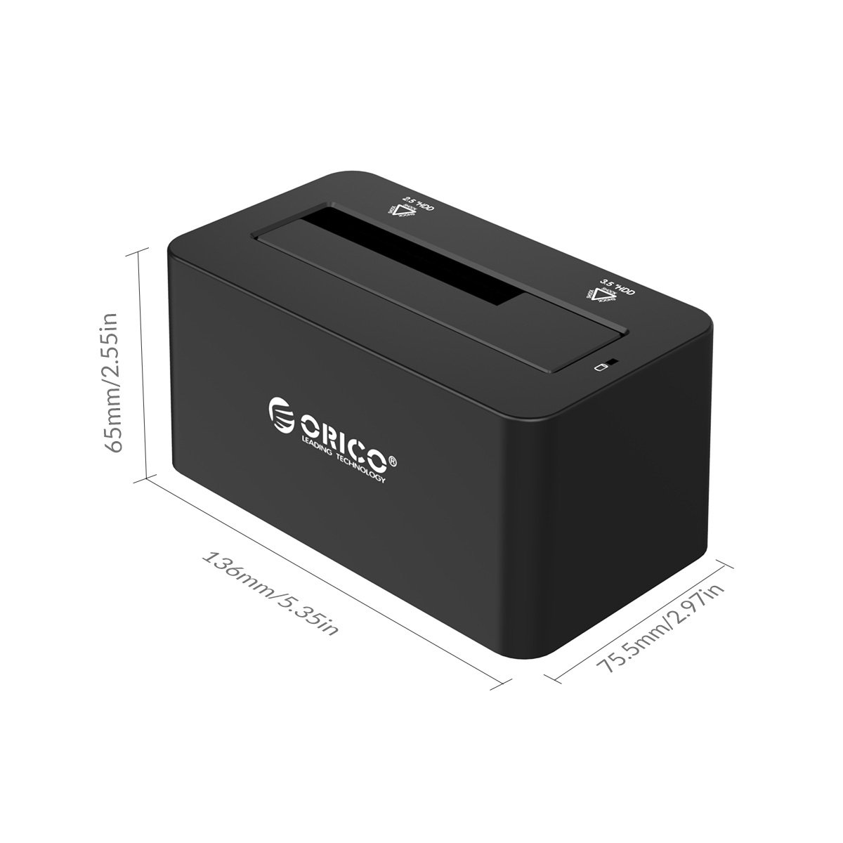ORICO USB3.0 & eSATA to SATA External Hard Drive Docking Station for 2.5'' or 3.5'' HDD, SSD [8TB Support]