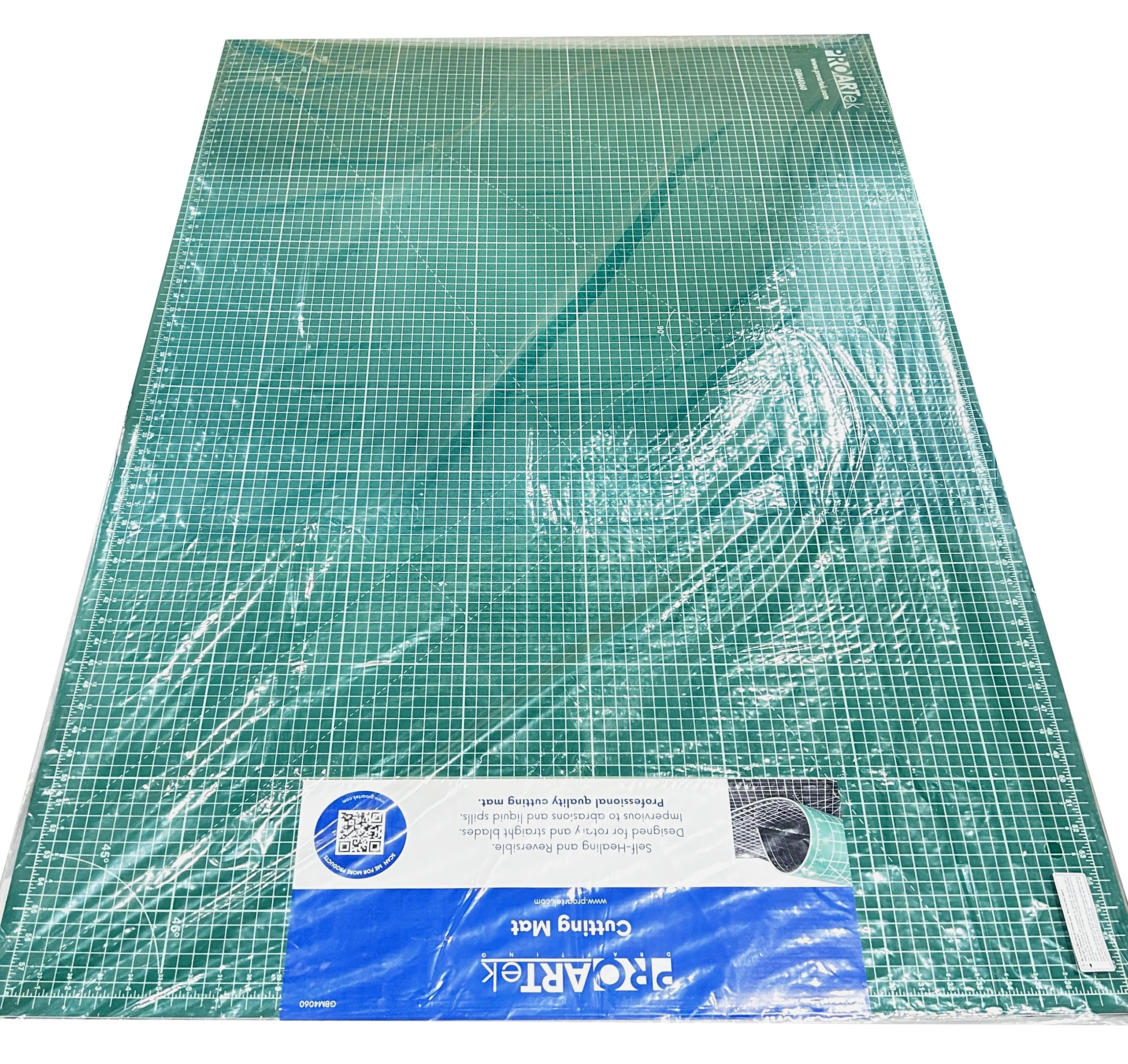 Proartek Drafting PK00012 Model GBM4060 Series 40" x 60" Professional Cutting Mat; Double-Sided Green/Black; Self-Healing; For Graphic Arts, Hobbies, Sewing, Scrapbooking, and other Cutting Projects