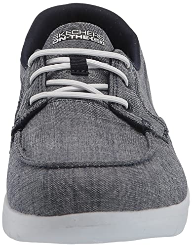 Skechers Women's ON-The-GO Flex-Ashore Boat Shoe, Navy, 9