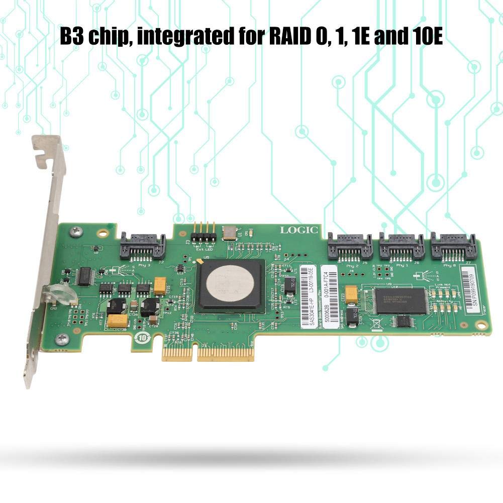 SAS3041E Array Card, 1000MB,s 4 Channels LSISAS1064E LSI SAS3041E HP 4 Port SAS Card for HP Version 4 Port SAS RAID Array Card Controller for RAID