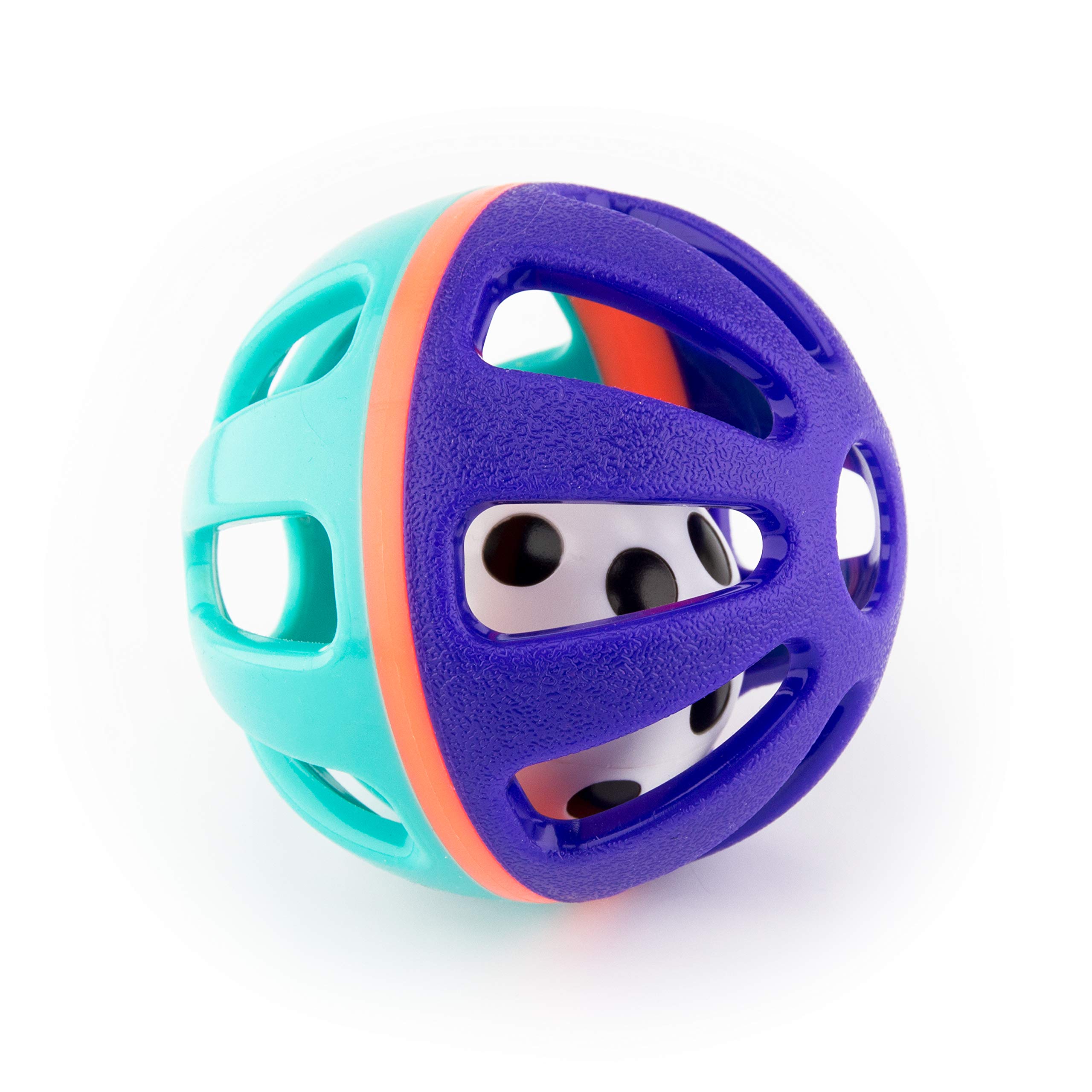 Sassy Squish & Chime Ball with Soft Touch Outer Shell and Inner Chime Ball, Ages 0+ Months
