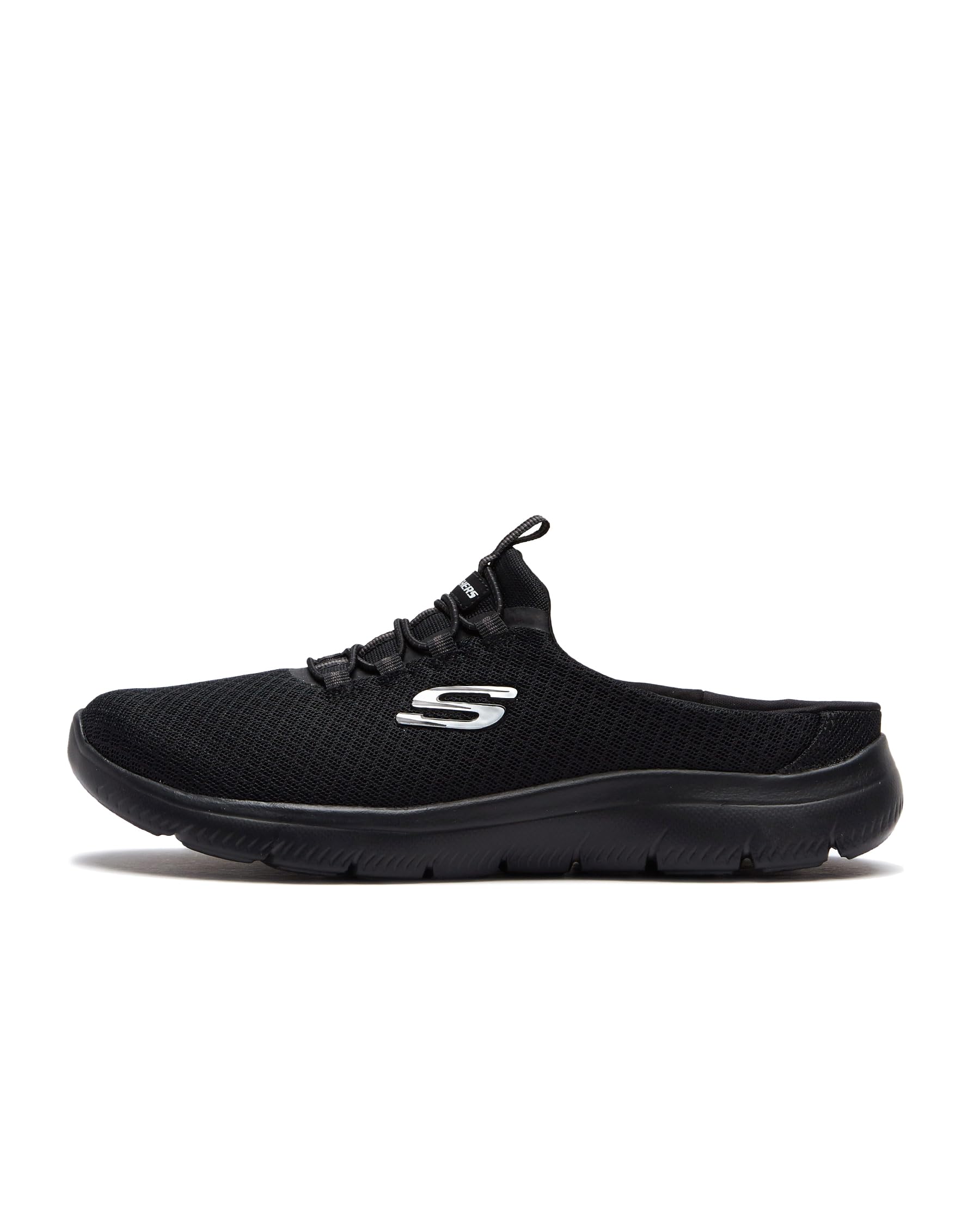 Skechers Women's Summits Open Back Sneaker Black 10 Medium US