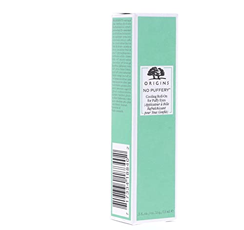 Origins No Puffery Cooling Roll-On for Puffy Eyes, 0.5 Fl Oz, Sensitive Skin, Lavender Musk Scent
