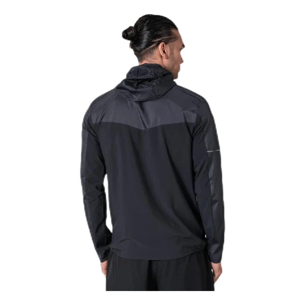 Salomon Men's Agile Full Zip Hoodie, Black, Large