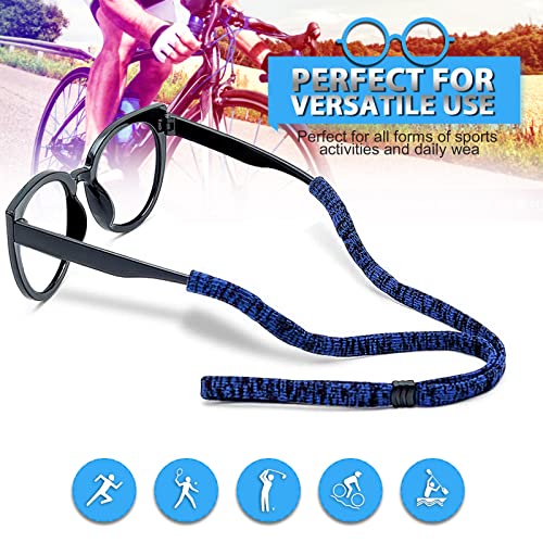 YGDZ Glasses Strap, 8pcs Sunglass Strap Eye Glasses String Strap Adjustable Sports Eyeglasses Lanyard Neck Holders Eyewear Retainer for Men Women