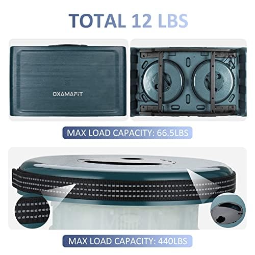 OXAMAFIT Outdoor Retractable Folding Table and 2 Stools Set, Portable Camping Foldable Table Lightweight, 3 Lighting Mode Adjustable Stool for Outdoor Picnic, Beach, Camp, Party.-Green