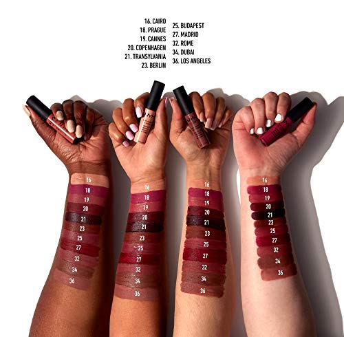 NYX PROFESSIONAL MAKEUP Soft Matte Lip Cream, Lightweight Liquid Lipstick - Berlin (Medium Warm Brown)
