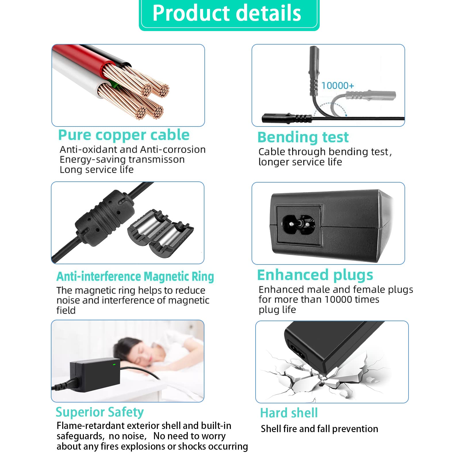 TKDY AC-PW20 Continuous Power Adapter NP-FW50 ZV-E10 Dummy Battery for Sony Alpha ZVE10 A6400 A6000 A6100 A5100 A7 A7II Cameras.