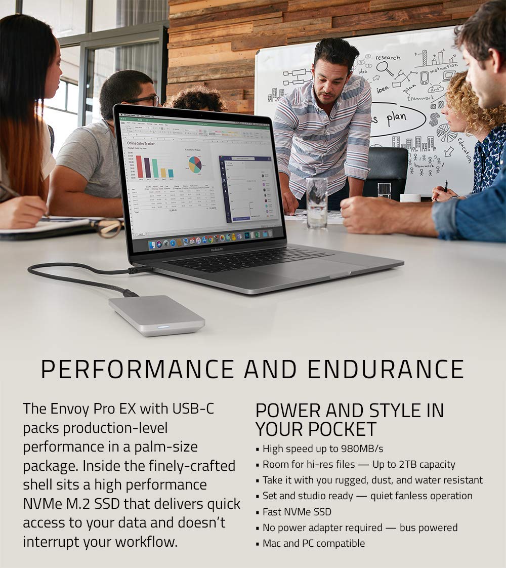 OWC 0GB Envoy Pro Ex USB-C External NVMe M.2 SSD Storage Solution