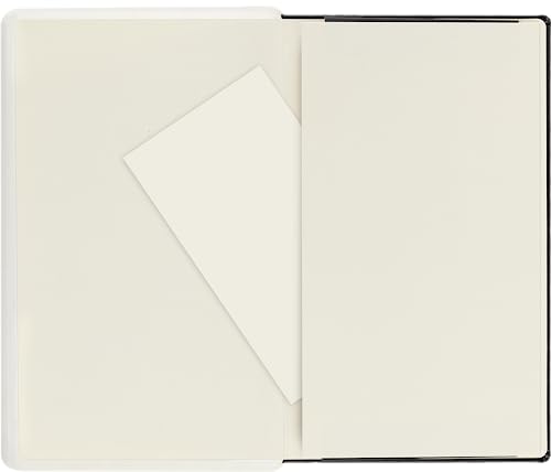 Moleskine Paper Tablet Hard Cover Smart Notebook, Ruled, Large (5" x 8.25") Black - Compatible w/ Moleskine Pen+ Ellipse (Sold Separately) & App, Digitize & Organize Notes, 176 Pages