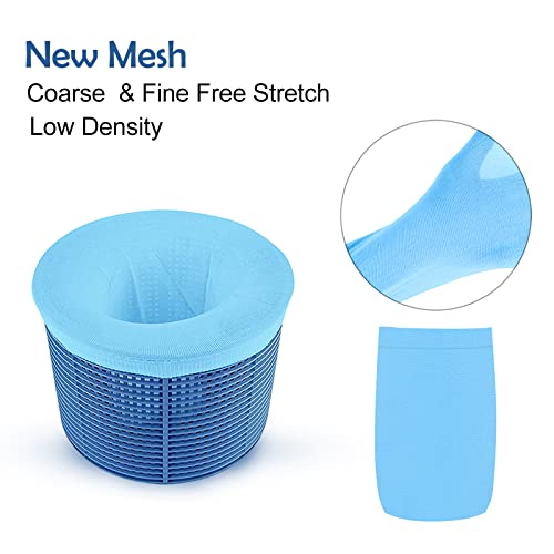 YZNlife Pool Skimmer Socks, 50 PCS Swimming Pool Socks for Filter, Skimmers Cleans Debris and Leaves for In-Ground and Above Ground Pools