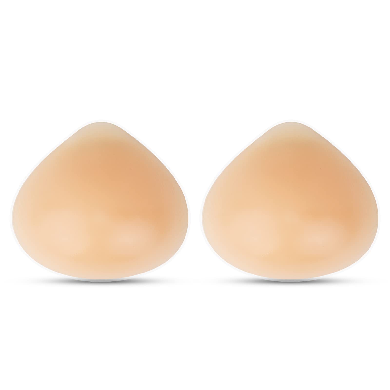 Polreta Triangle Silicone Breast Forms for Mastectomy Crossdresser Fake Boobs 1 Pair