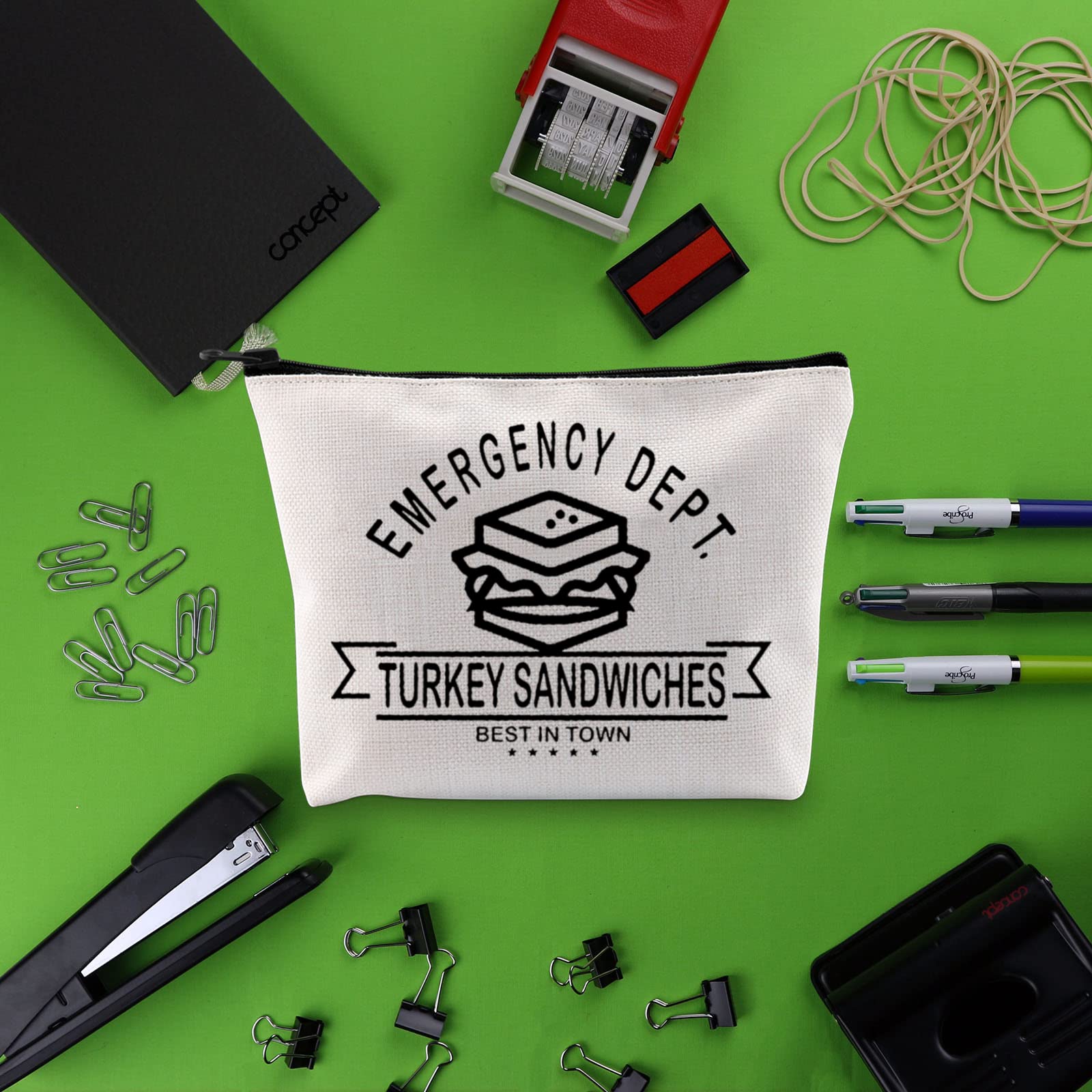 TOBGB Funny ED ER Nurse Gift Emergency Nurse Bag Emergency Room Nurse Makeup Bag Funny Nurse Gift ICU Nurse Gift (Emergency Dept Bag)
