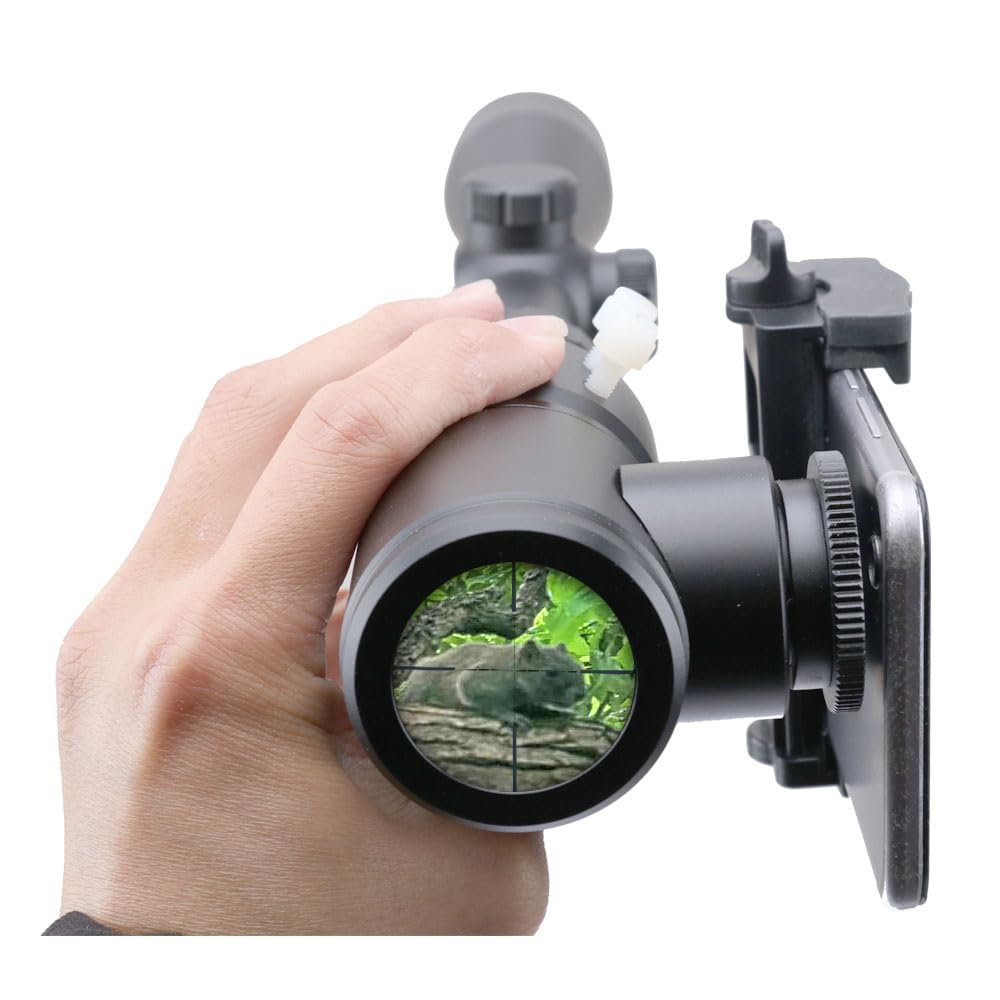 Starboosa Rifle Scope Mount Camera Adapter - Smartphone Camera Adapter for Hunting & Birding -90 Degree Angle - Dual Angles for Sighting and Aiming - Outdoor Shooting