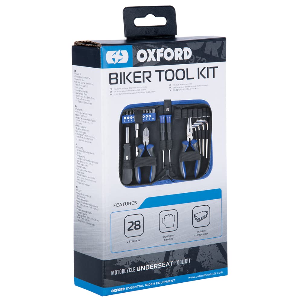 Oxford - Motorcycle Tool Kit - Essentials, 28 Piece Standard