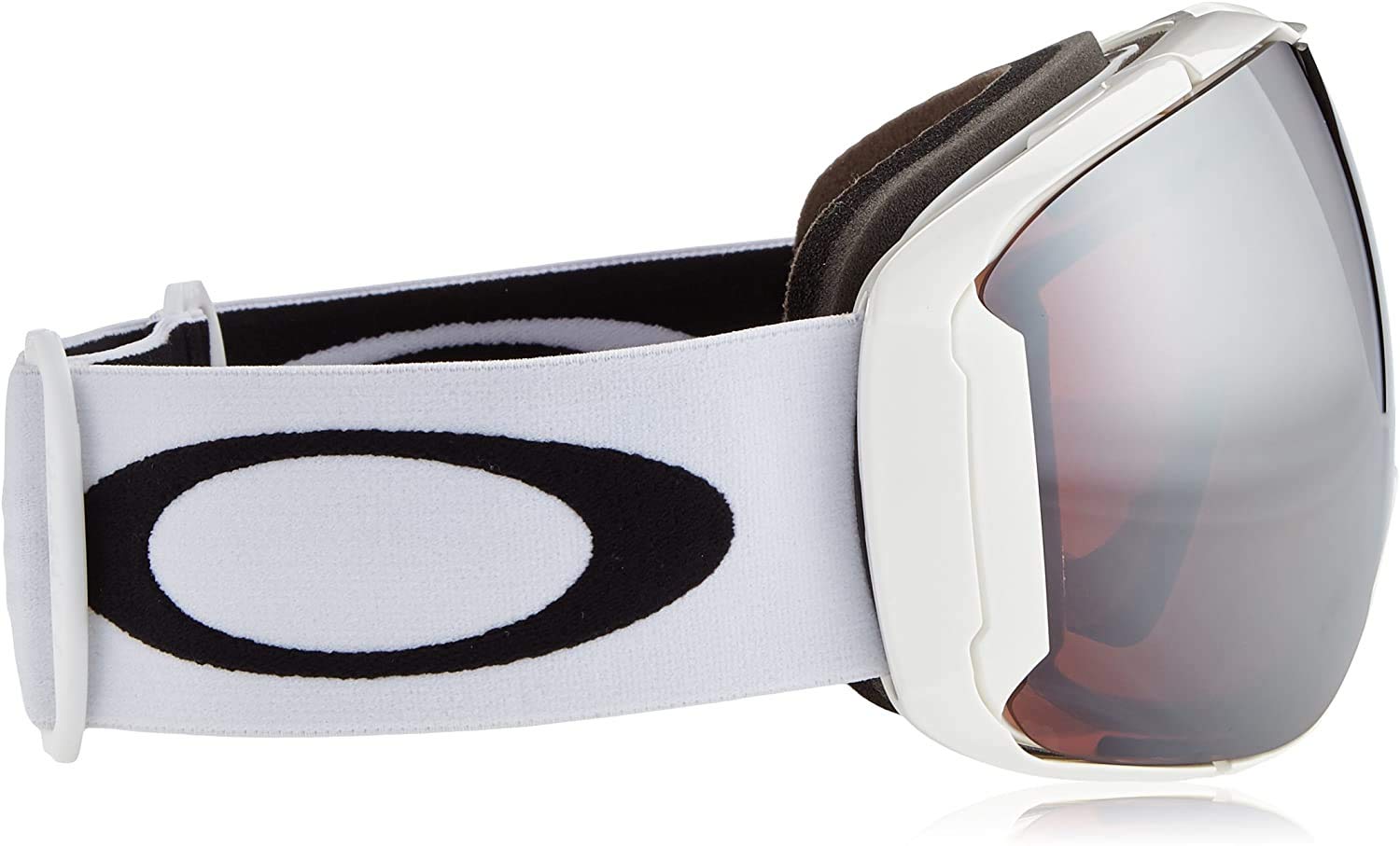 Oakley Men's Airbrake XL Snow Goggles, Polished White, Prizm Black Iridium, Large