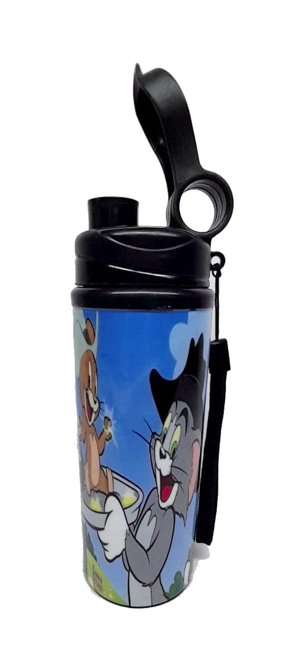 Tom & Jerry Print Copper Bottle For Drinking Water Copper Water Bottle Drink More Leak Proof Copper Water Vessel Premium Copper Bottle With Leak Proof Design By ORNATE INTERNATIONAL.