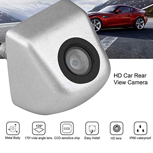 Rear View Camera, Car CCD Rear View Camera Backup Parking Night Vision Rearview Camera Waterproof (Silver) for auto ruckfahrkamera Camera recul Isuzu 12v Monitor
