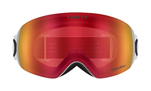 Oakley Flight Deck XM Snow Goggle (Matte White Frame/Prizm Torch Iridium Lens) with Large Goggle Soft Case