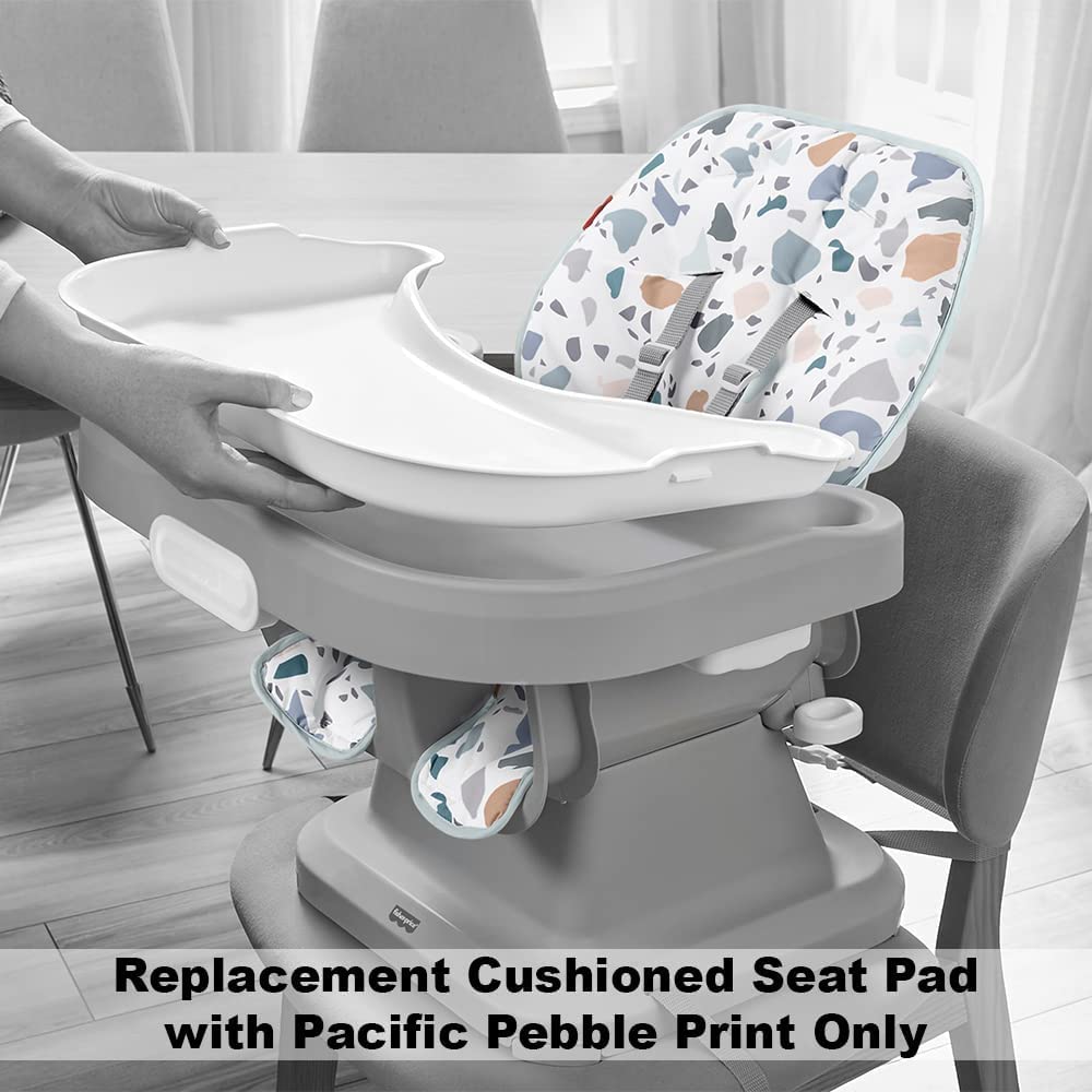 Replacement Part for Fisher-Price SpaceSaver Simple-Clean High-Chair - HGX43 ~ Replacement Cushioned Seat Pad ~ Pacific Pebble Print