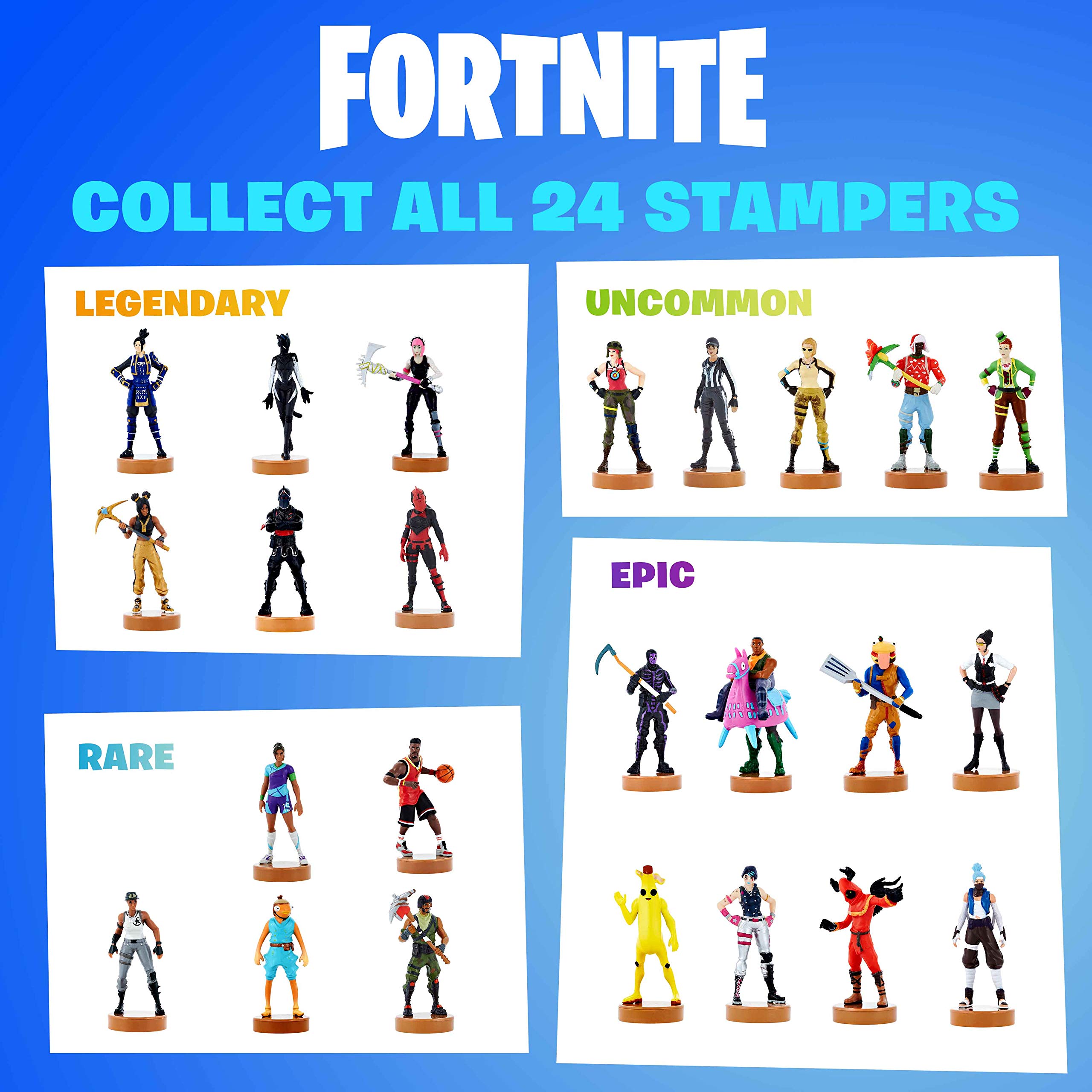 P.M.I. Fortnite Toys - Authentic Action Figures with Stamp, 12 Pack Deluxe Box β Elite Agent, Scratch & Other Popular Fornite Battle Royale Characters β Series 3 Collection for Boys & Girls (2-A)