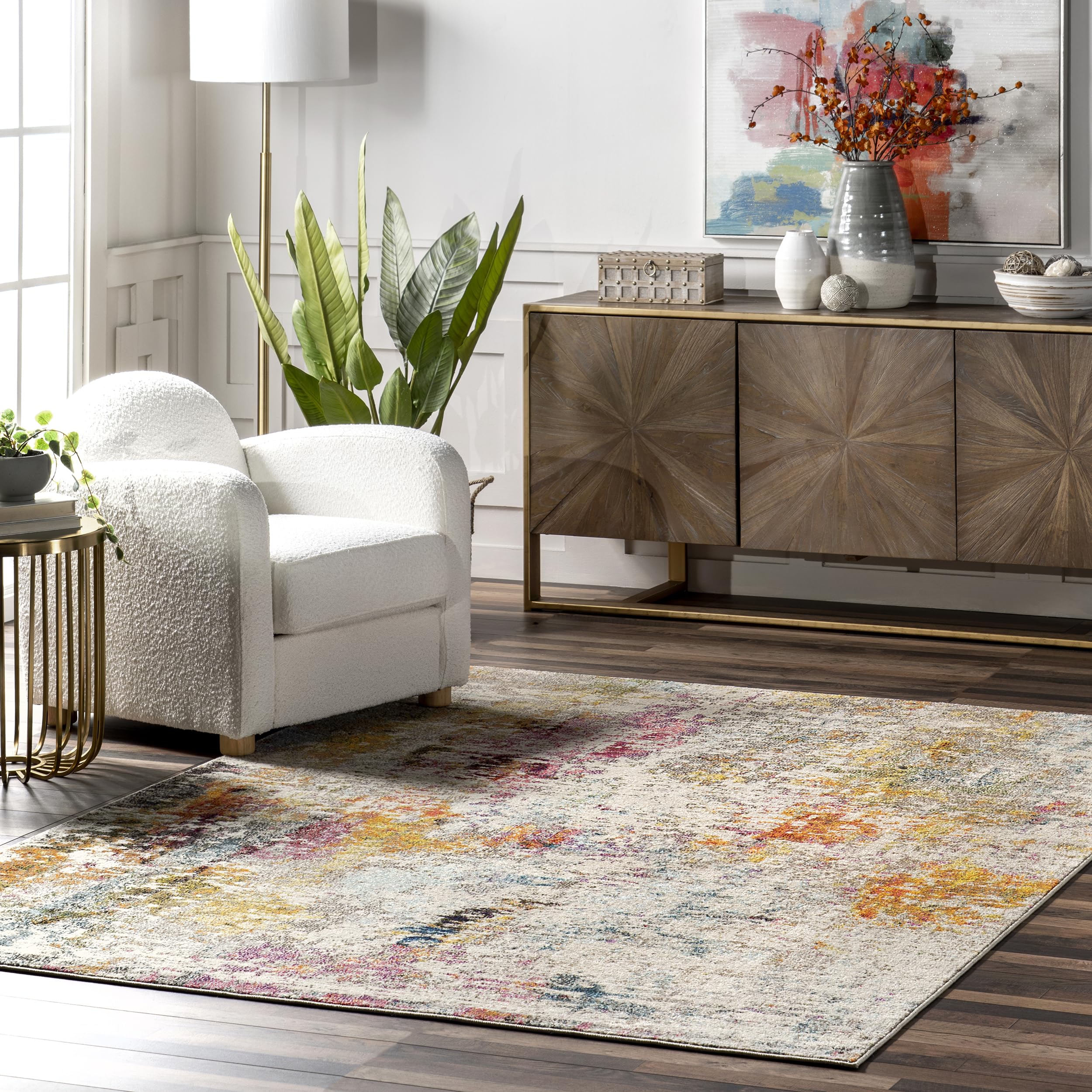 nuLOOM CƩzanne Colorful Abstract Area Rug, 8x11, Multi