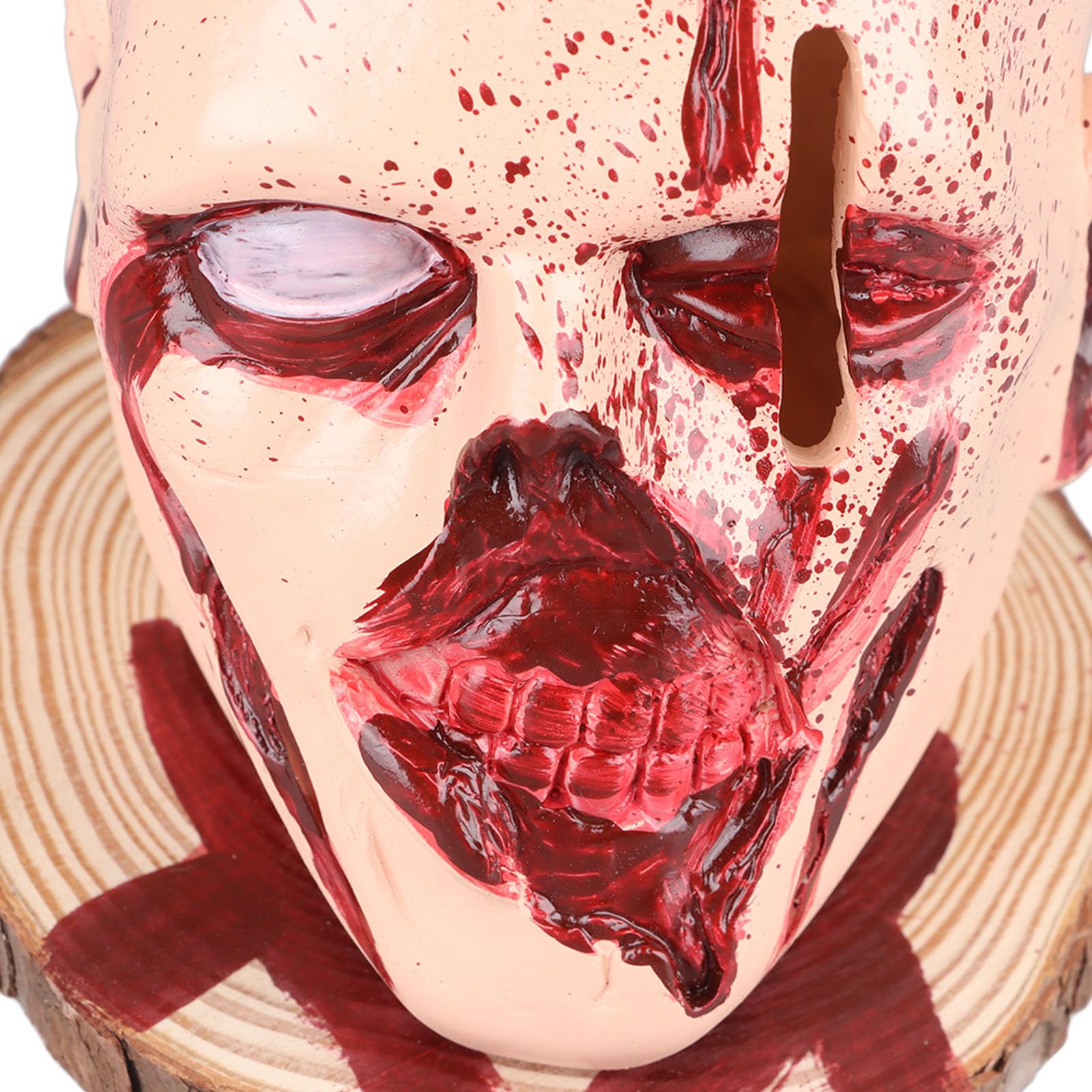 Skull Knife Holder Head, Material Versatile Kitchen Storage Tool Horror Themed Party Decorations for Halloween