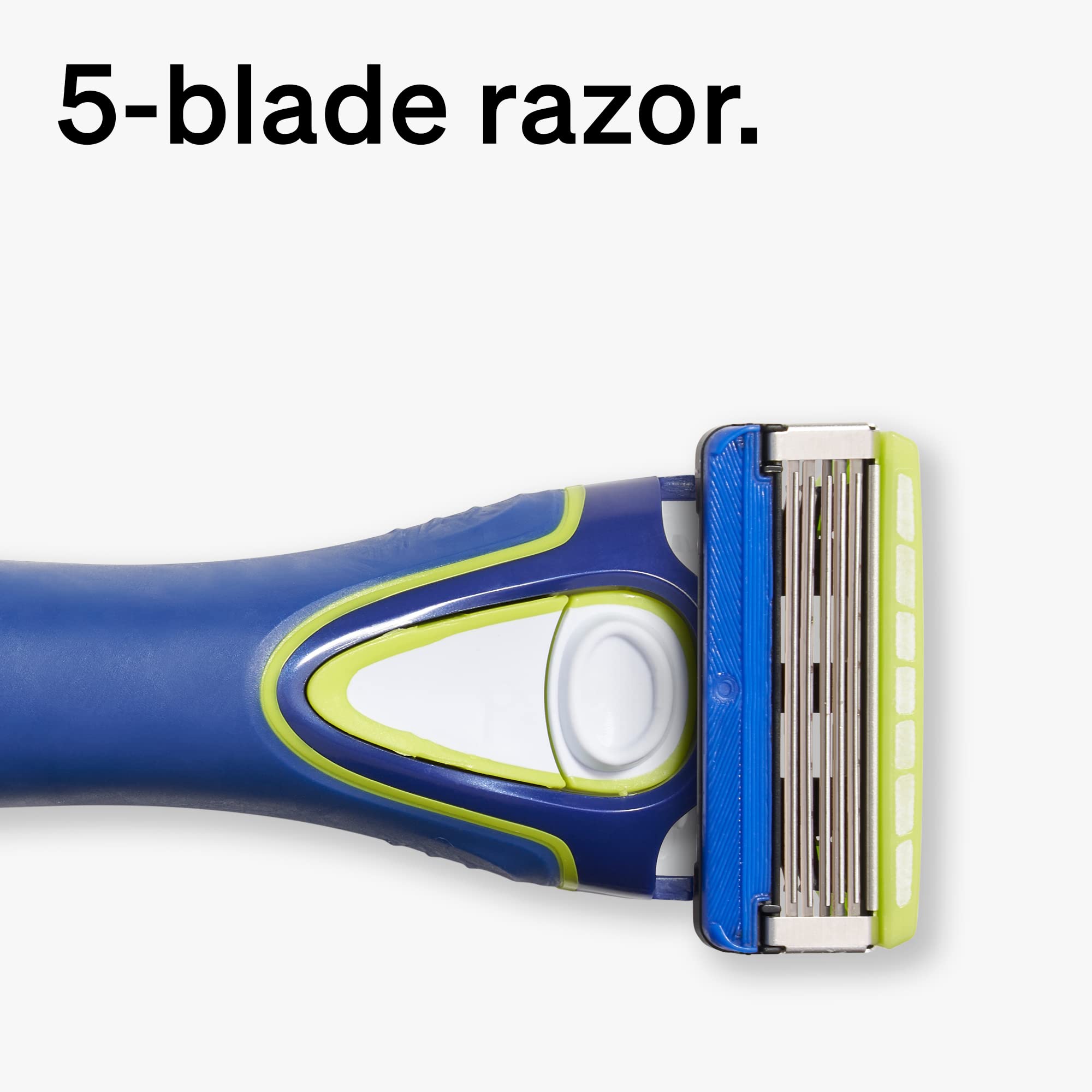Schick Hydro Groomer β Beard Trimmer for Men, Beard Groomer with 5 Razor Blades, Blue
