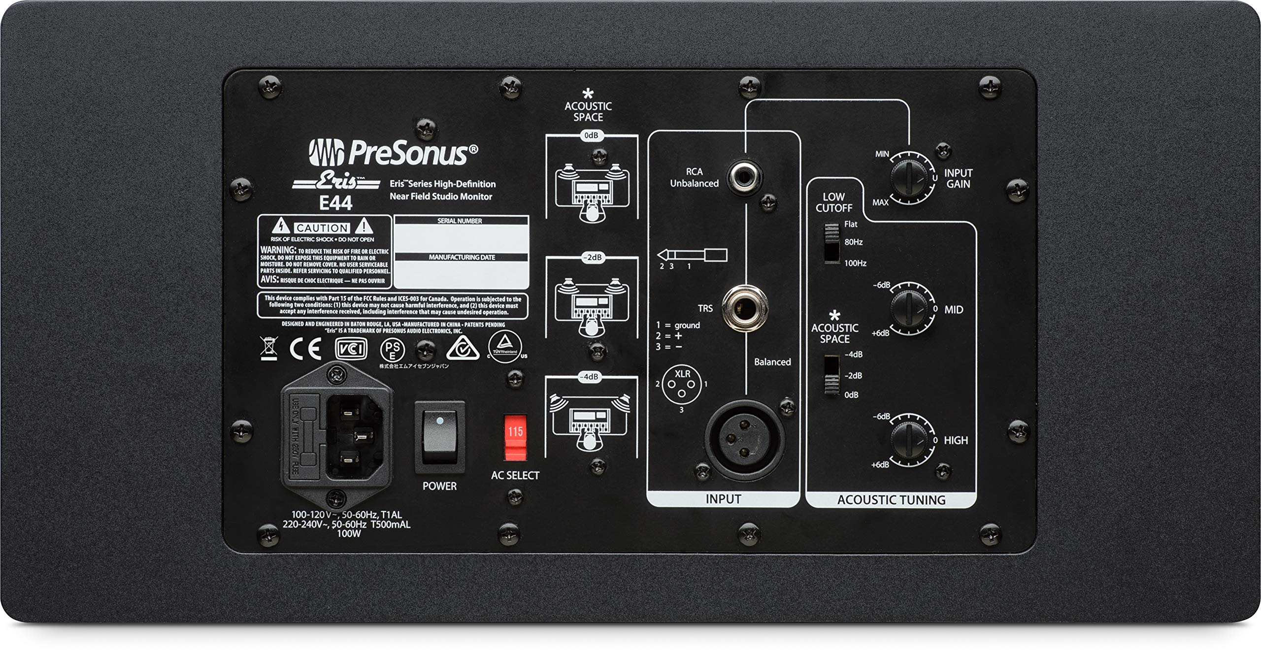 PreSonus Eris E44 MTM Dual 4" Powered Studio Monitor