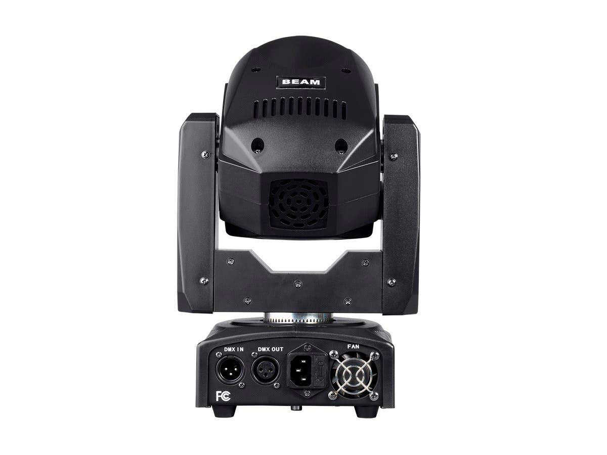 Monoprice Stage Wash Moving Head - RGBW, 7x 12-Watt LEDs, With Zoom, Includes Built-In Auto and Sound Active Programs - Stage Right Series