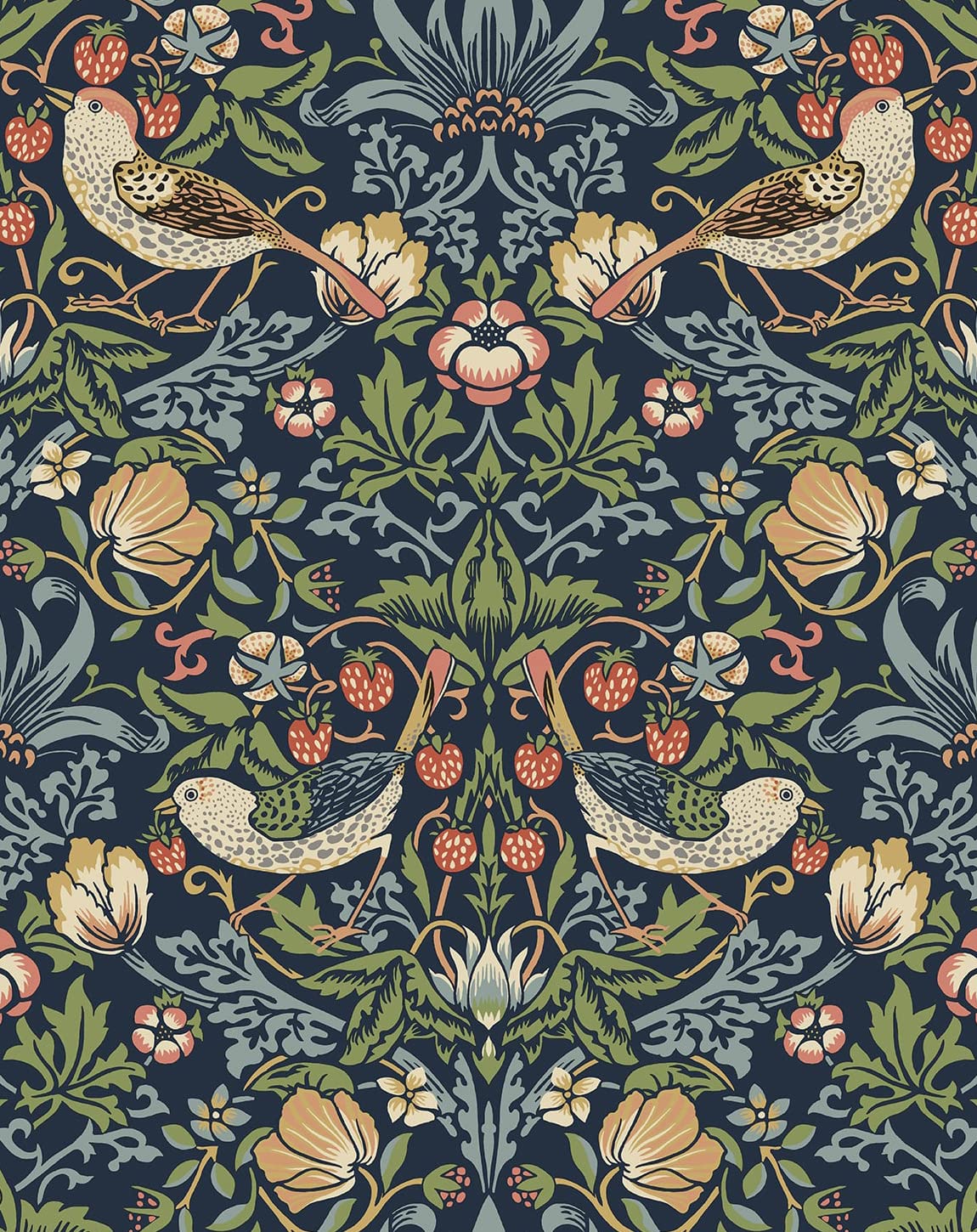 NextWall Aves Garden Peel and Stick Wallpaper (Midnight Blue)