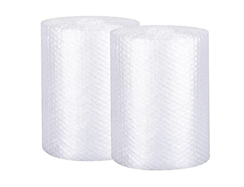 packbabol Bubble Cushioning Wrap Rolls 2-Pack, 12 Inch x 72 Feet 3/16" Air Bubble, Bubble Moving Wrap for Packing, Moving Supplies, Small business