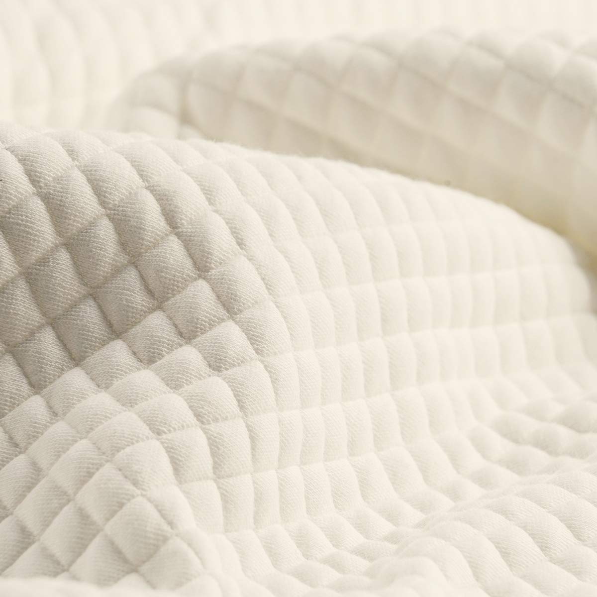 Summer Mae Pregnancy Pillow Replacement Cover, Cotton Double Removable Cover C Shaped Beige