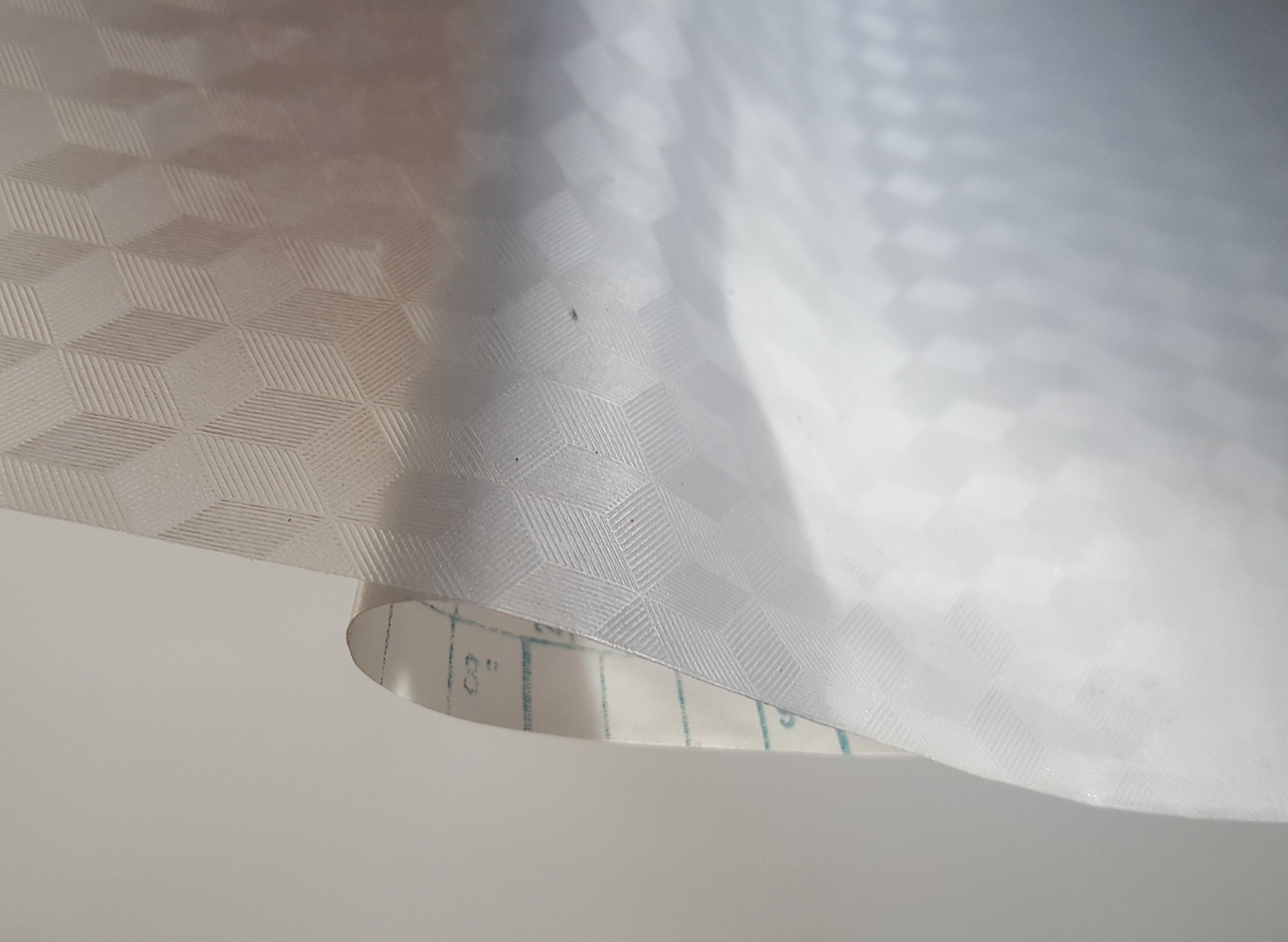 Zip Tac Self-Adhesive Shelf Liner - 9ft x17.75in (Frosted Clear) by Classic Touch