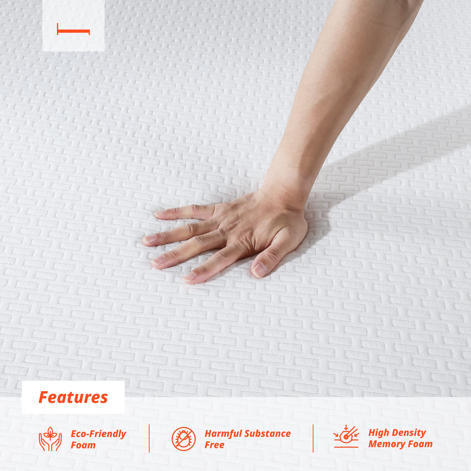 PrimaSleep Modern 10 Inch Air Flow Gel Memory Foam Comfort Bed Mattress,Pressure Relieving (Queen)