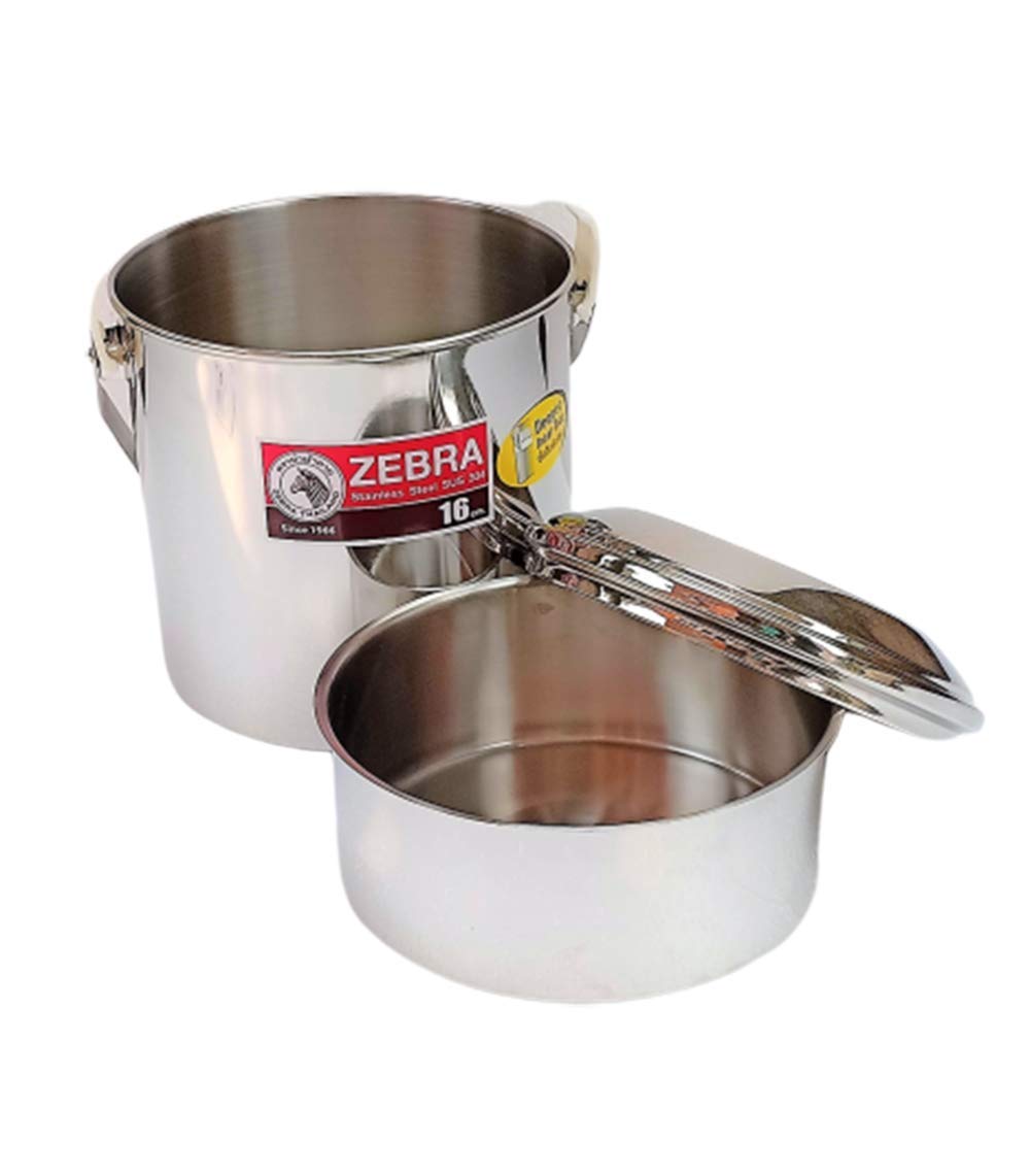 ZEBRA THAILAND Improved 16cm Loop Handle Pot, Silver
