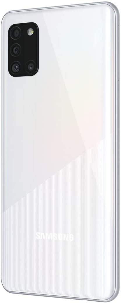 SAMSUNG Galaxy A31 (SM-A315F/DS) Dual SIM 128GB, 6.4โ, Quad Camera 48MP+8MP+5MP+5MP, Factory Unlocked GSM, International Version - No Warranty - Prism Crush White