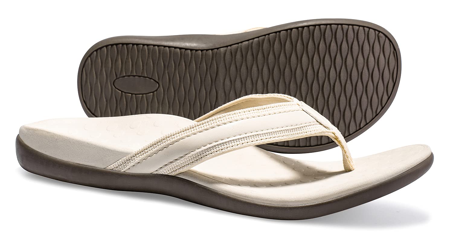 Plantar Fasciitis Feet Sandal with Arch Support - Best Orthotic flip Flops for Flat Feet,Heel Pain- for Women