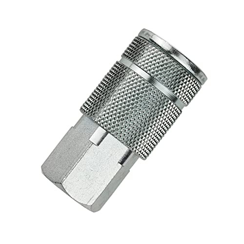 Primefit TC3838FS-B10-P (10-Pack) Automotive T-Style 3/8" x 3/8" Female Steel Coupler