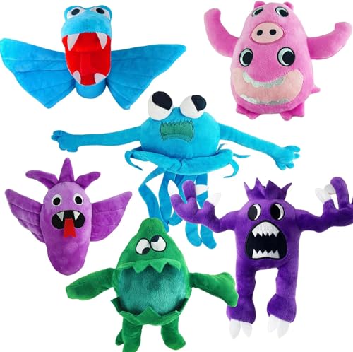 PERUKOYO 6PCS Plushies Figure Monster Doll for Kids