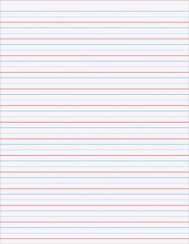 Pacon Multi-Sensory Ruled Handwriting Tablet, White