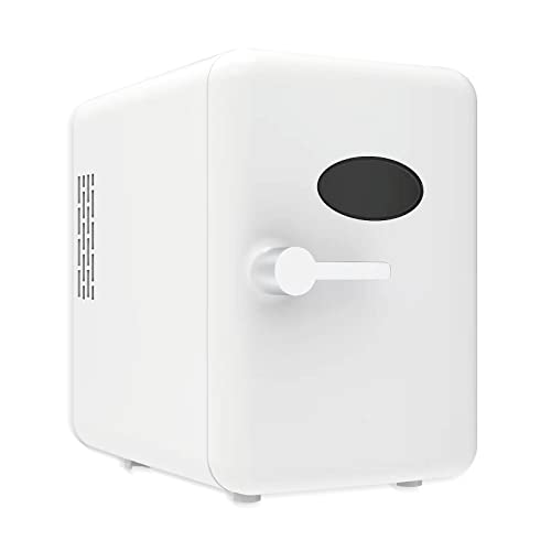 Saint Kang Skincare Fridge Hot&Cold, Portable Makeup Fridge, AC/DC Beauty Fridge for Bedroom, Office and Car(White) (4L)