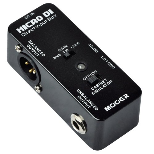 Mooer EQ Effects Pedal, 2.25 x 4.25 x 1.75 (Micro DI)