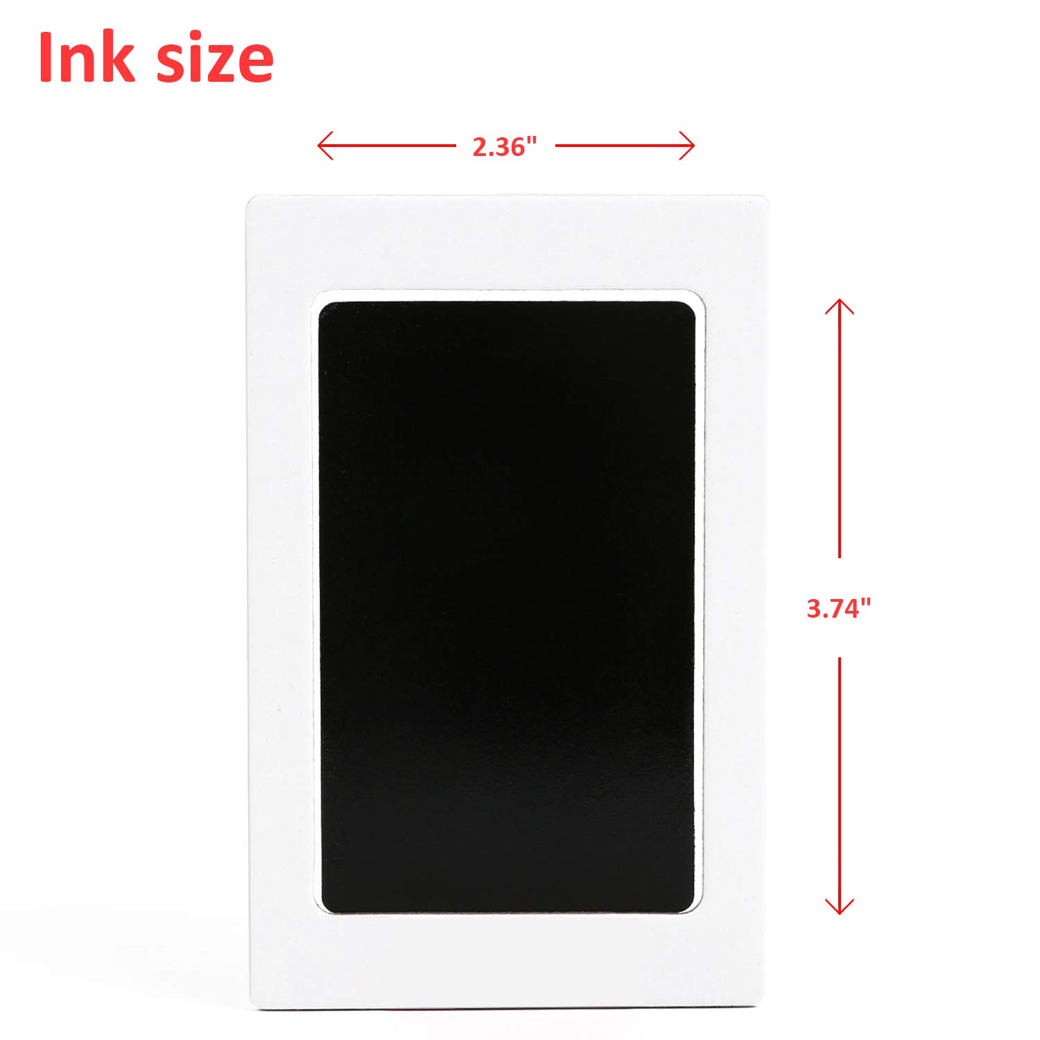 Scotamalone Baby Inkless Handprint Footprint Ink Pads Small Pet Paw Print Ink Kits 4 Packs Medium Size Black