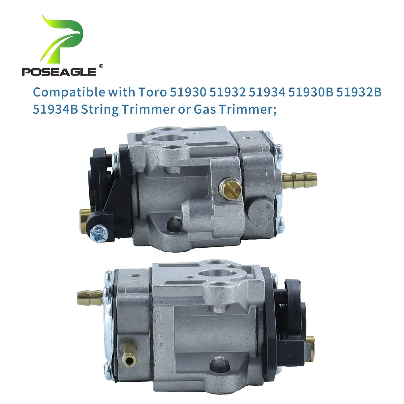 POSEAGLE 3074502 Carburetor for Toro 51930, 51932, 51934, 51930B, 51932B, 51934B String Trimmers and RedMax BC 250, BT 250, HE 250 F Brush Trimmers